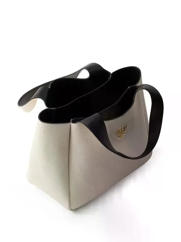 Prada Small Leather Tote - White