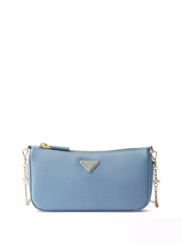 Prada Saffiano Leather Mini Bag - Blue | Editorialist
