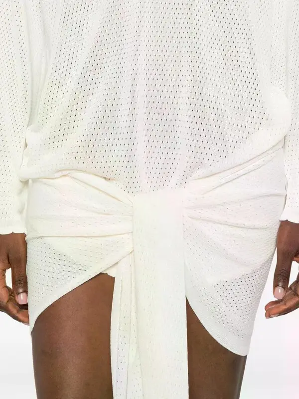 Attico V-neck Mini Dress