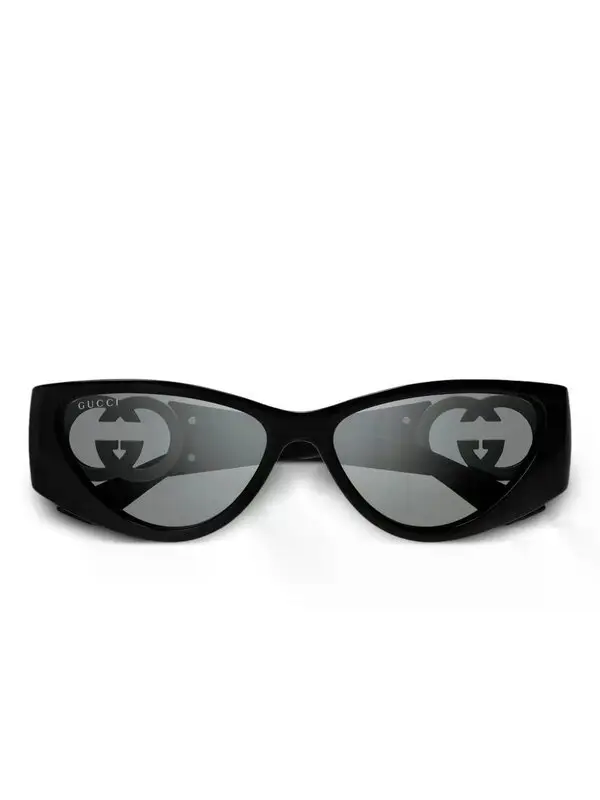 Gucci Oval Frame Sunglasses - Black