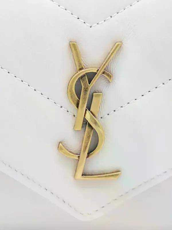 Saint Laurent Mini Lou Lou Crossbody Bag - Neutrals