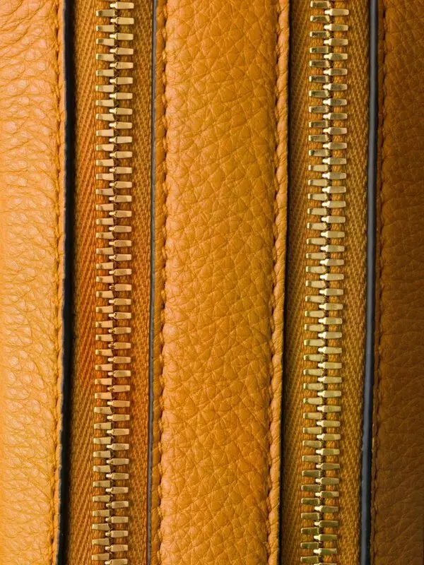 Prada Small Leather Shoulder Bag - Orange