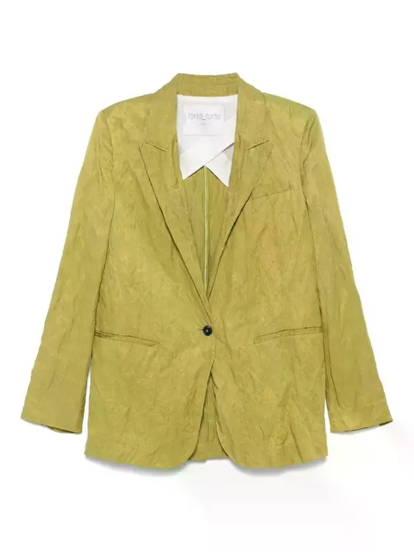 FORTE_FORTE Crinkled Blazer