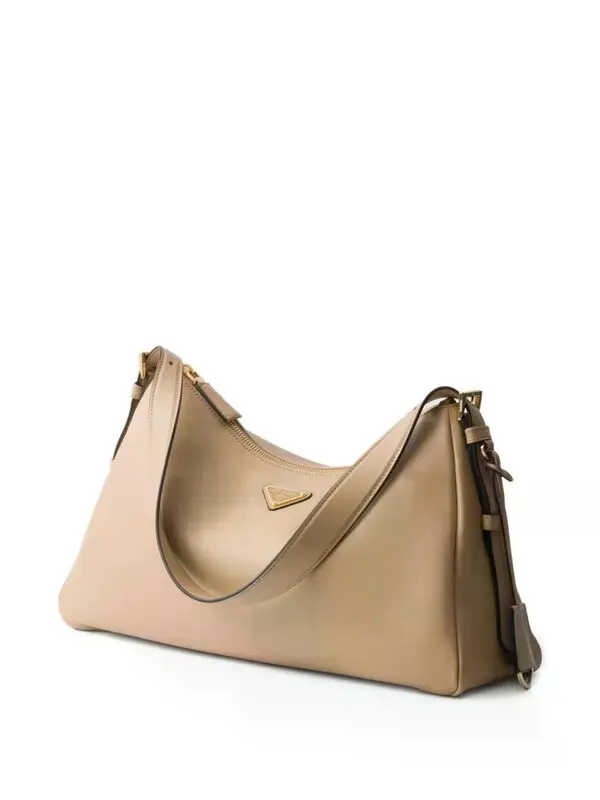 Prada Large Aimée Shoulder Bag - Neutrals