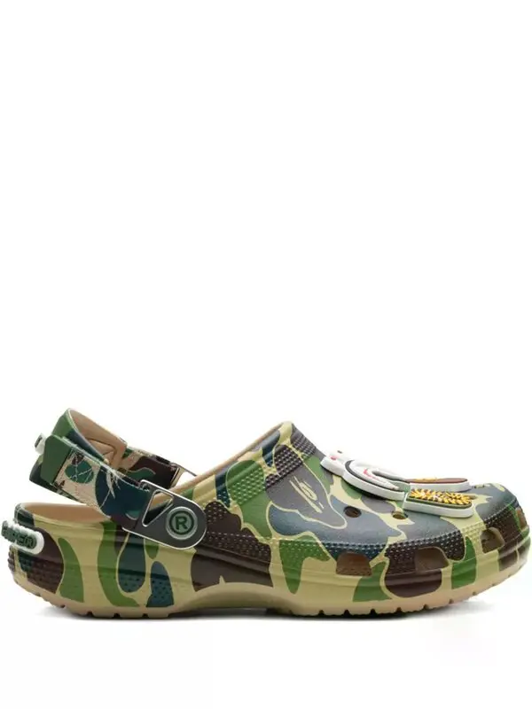 BAPE BLACK *A BATHING APE® Bape Black X Crocs Classic Clogs