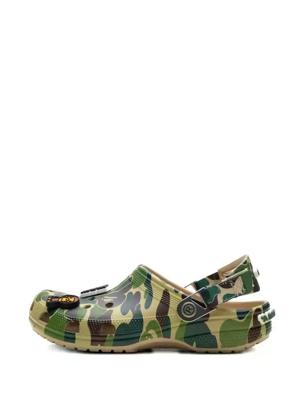 BAPE BLACK *A BATHING APE® Bape Black X Crocs Classic Clogs