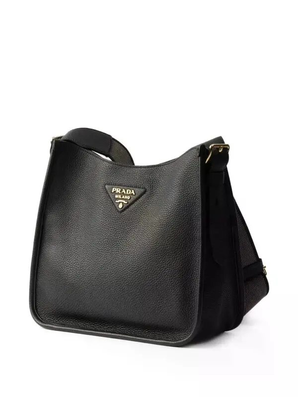 Prada Leather Shoulder Bag - Black