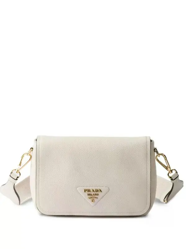 Prada Leather Shoulder Bag - Neutrals