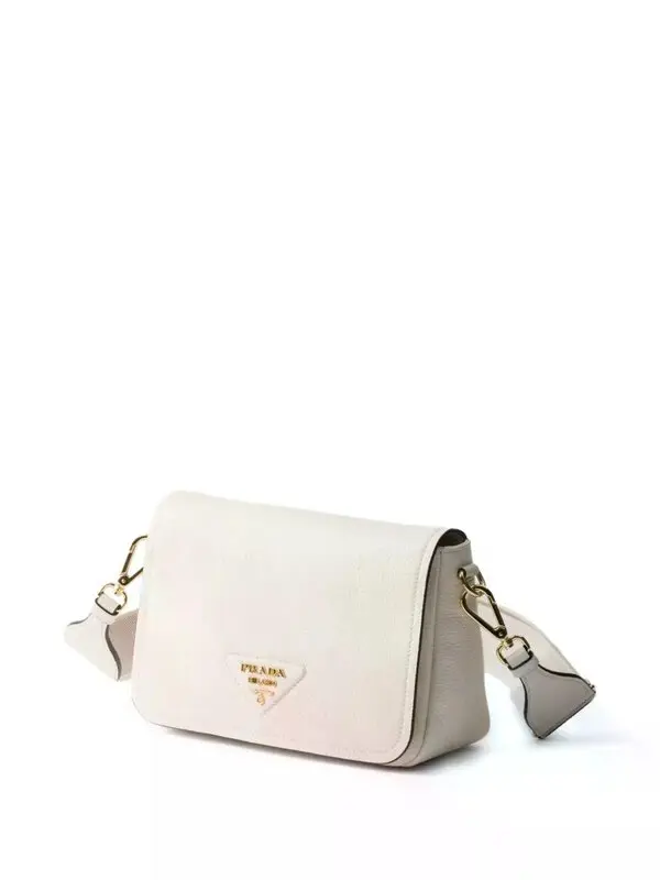 Prada Leather Shoulder Bag - Neutrals