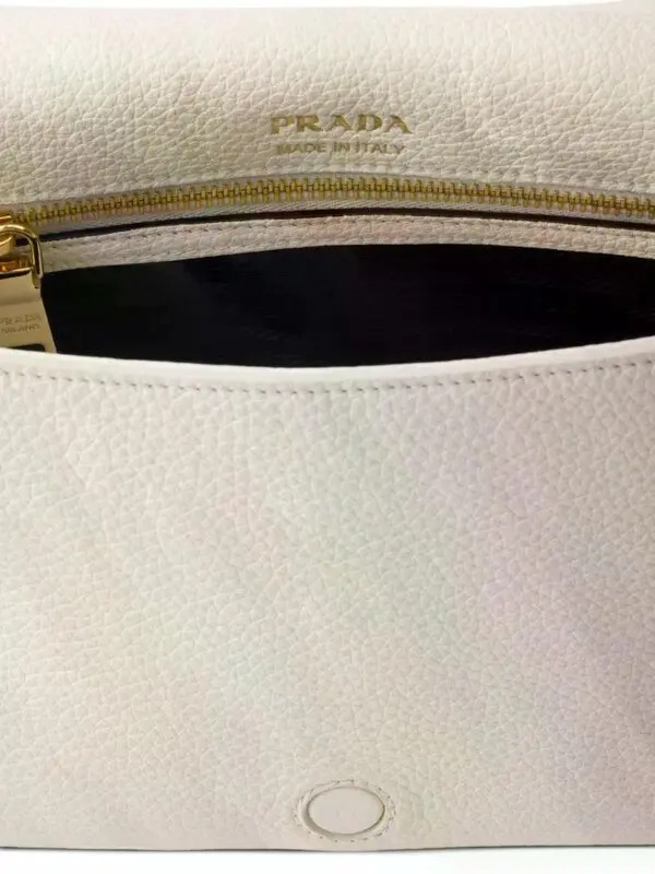 Prada Leather Shoulder Bag - Neutrals