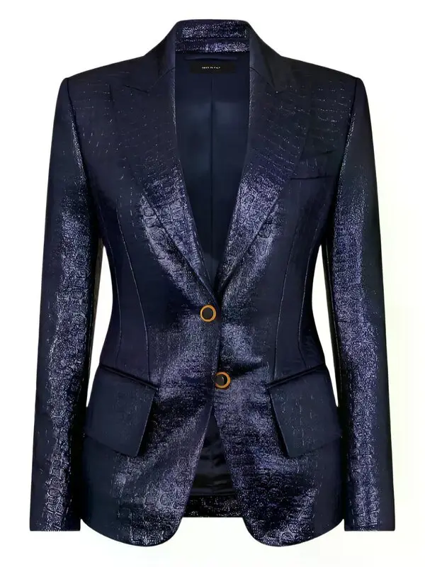 TOM FORD Crocodile-embossed Blazer