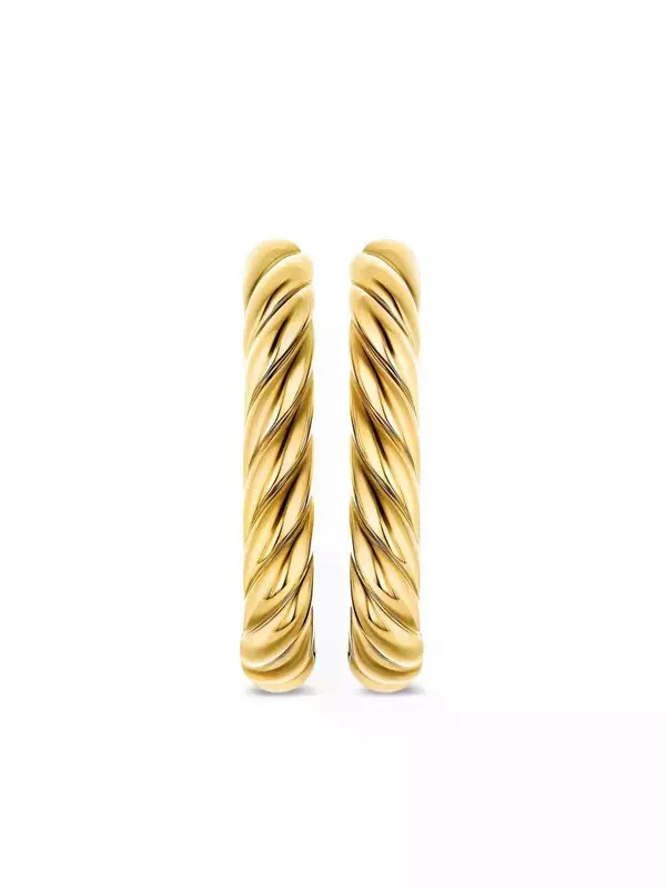 David Yurman 18k Yellow Madison® Hoop Earrings - Gold