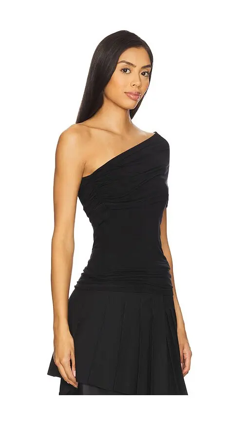 Helmut Lang Asymmetric Protect Top - Black