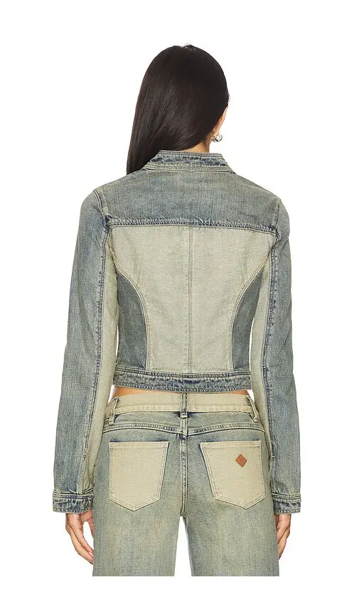 Abrand Denim Roxie Denim Moto Jacket