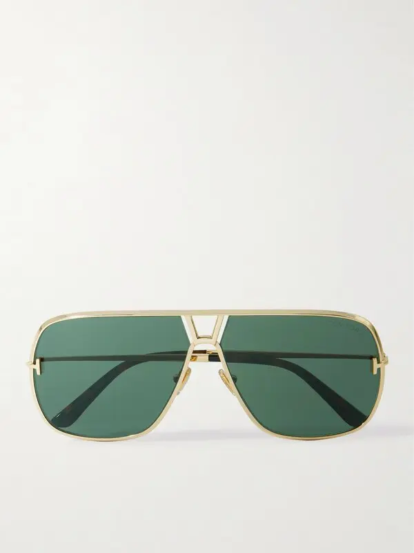 TOM FORD Stavros Aviator-style Sunglasses - Gold