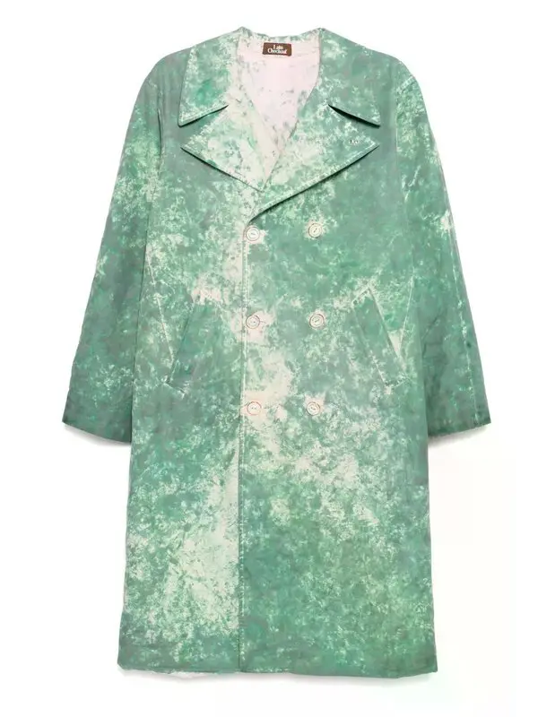 STAIN SHADE Tie-dye Patterned Coat
