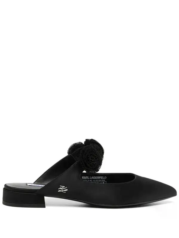Karl Lagerfeld Kerrie Floral-appliqué Mules