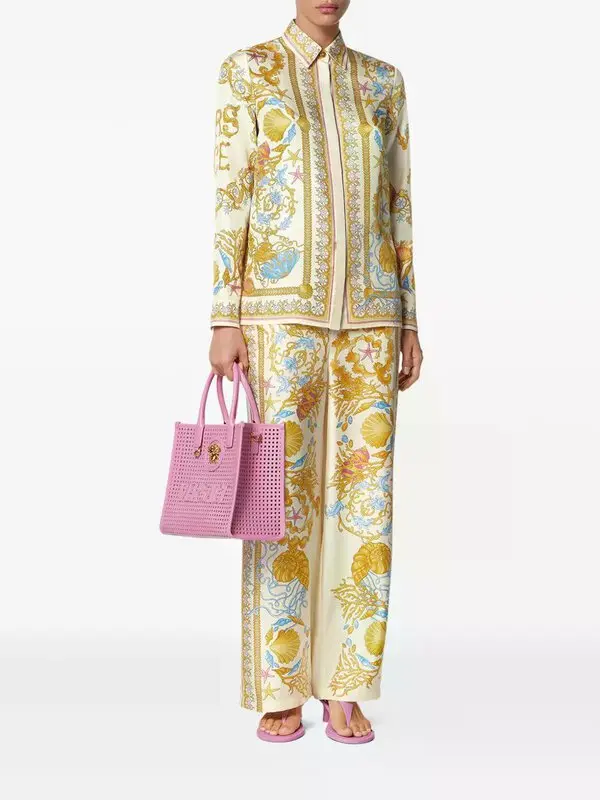 Versace Underwater Barocco Shirt - Neutrals