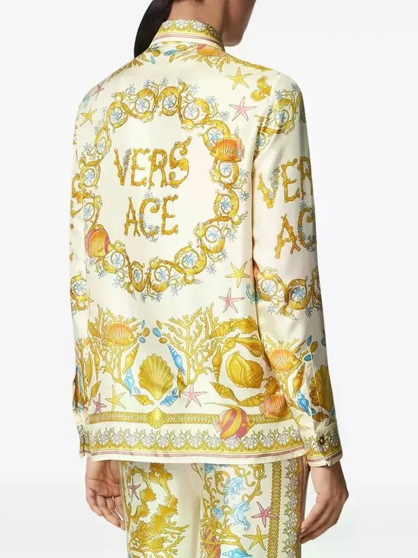 Versace Underwater Barocco Shirt - Neutrals
