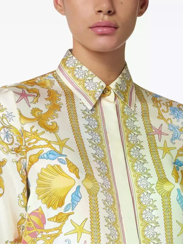 Versace Underwater Barocco Shirt - Neutrals