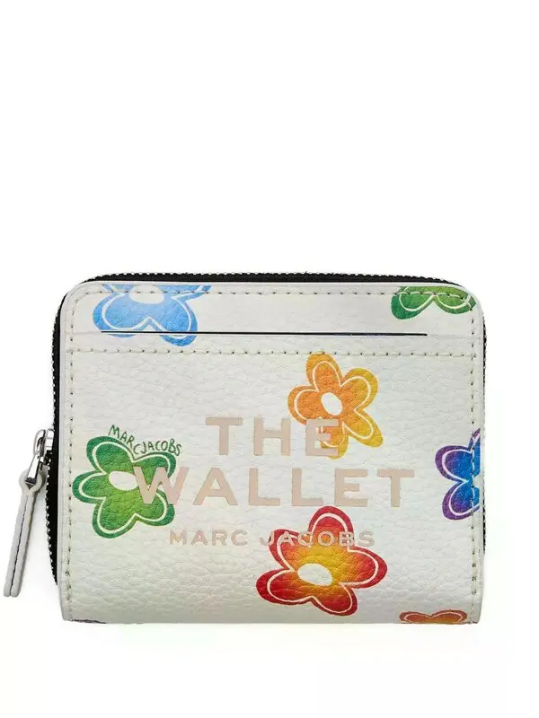 Marc Jacobs Mini The Wild Daisy Compact Wallet - White