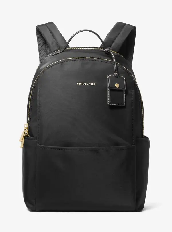 Michael Kors Large Nylon Backpack - Black