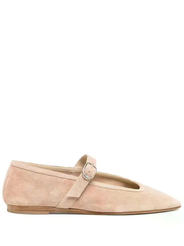 Le Monde Beryl Suede Mary Jane Ballerinas - Neutrals