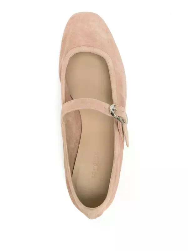 Le Monde Beryl Suede Mary Jane Ballerinas - Neutrals