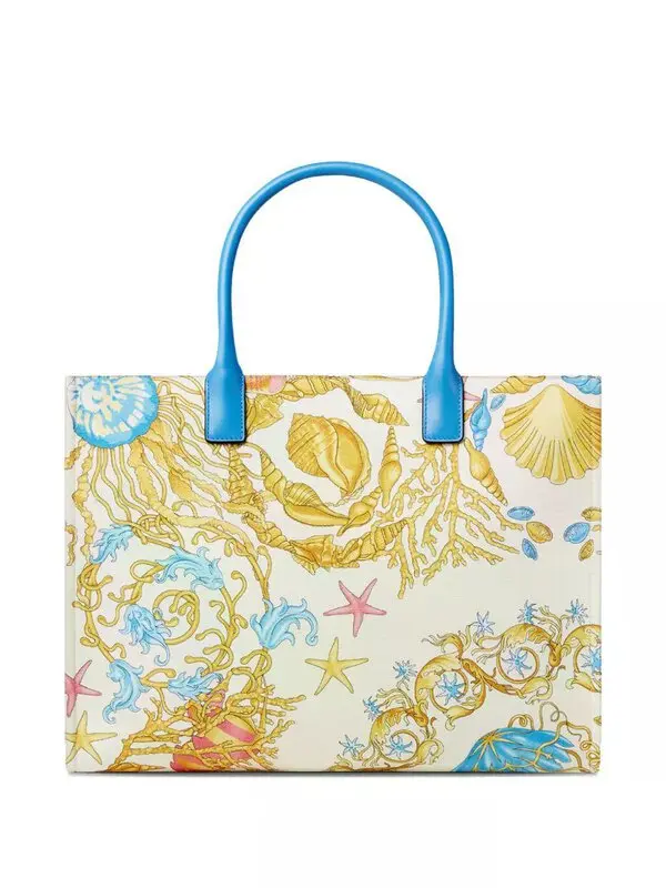 Versace Barocco-pattern Tote Bag - White