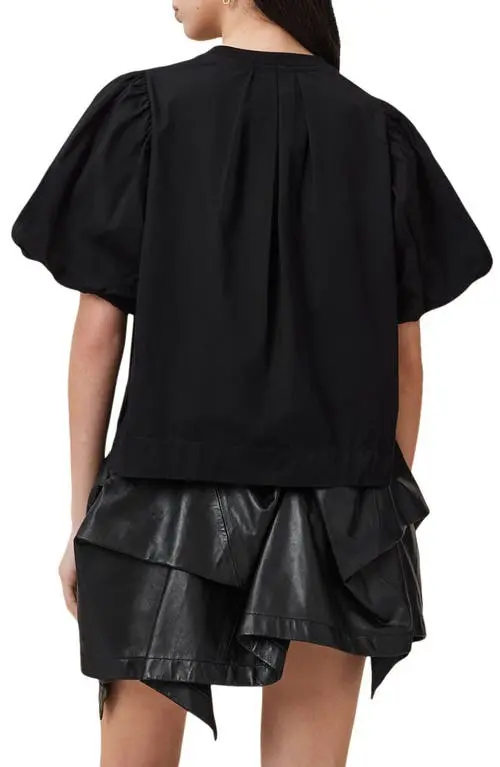 ALLSAINTS Jess Puff Sleeve T-shirt - Black