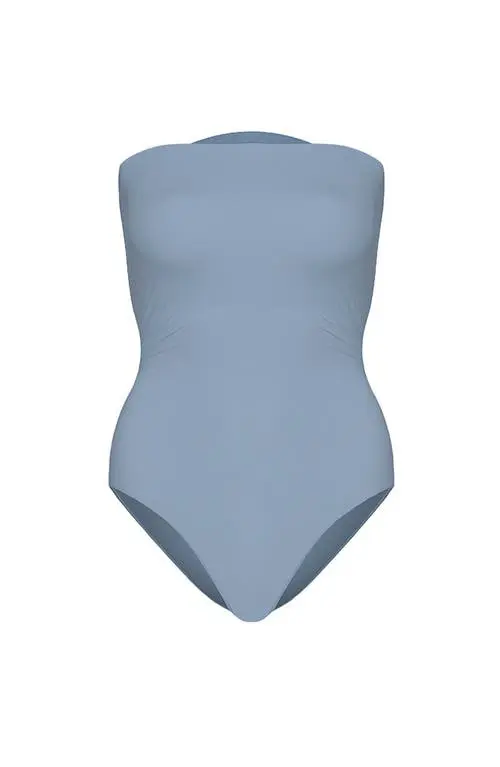 NOODY Ultra-thin Strapless Bodysuit - Grey Jeans