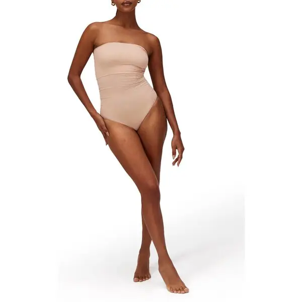 NOODY Ultra-thin Strapless Bodysuit - Nude