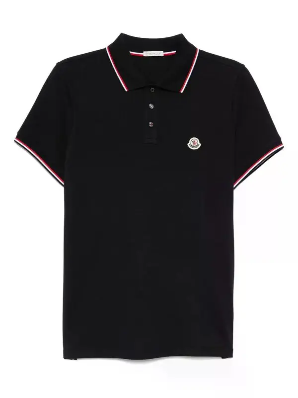 Moncler Logo-patch Polo Shirt - Blue