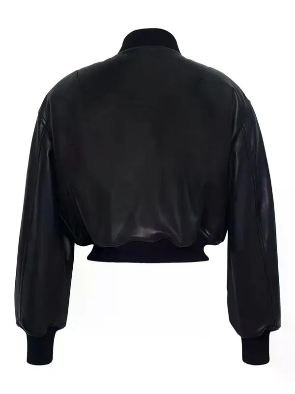 Adam Lippes Leather Bomber Jacket