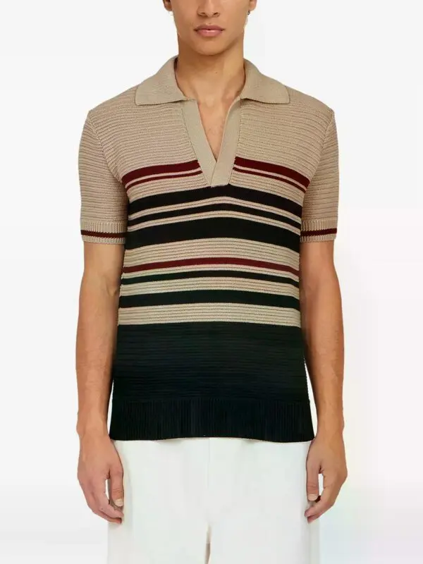 FERRAGAMO Cotton Knit Polo Shirt