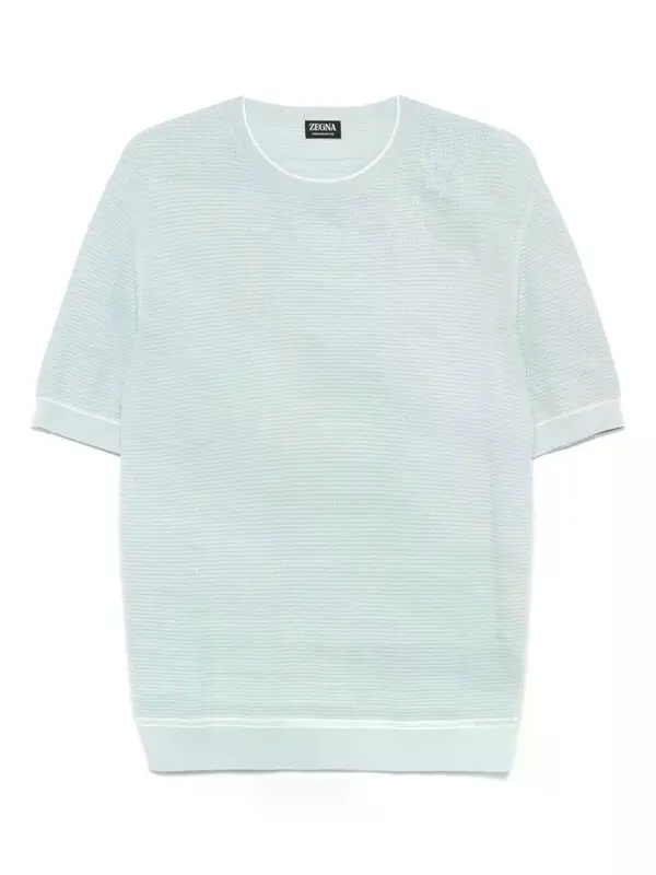 Zegna Short-sleeve Crewneck Sweater