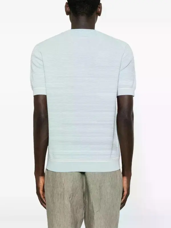 Zegna Short-sleeve Crewneck Sweater