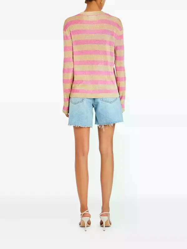 SEROYA Sabrina Boyfriend Denim Shorts - Blue