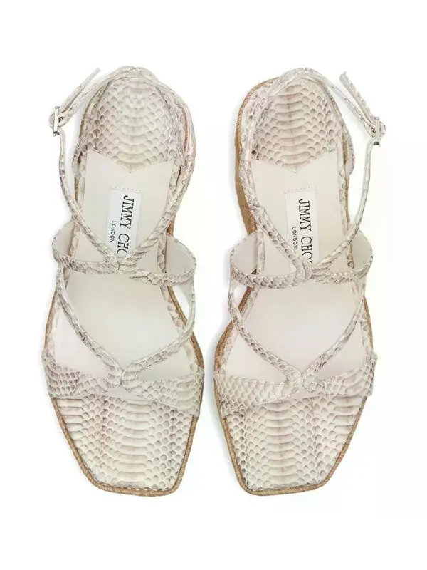 JIMMY CHOO 110mm Ayla Heeled Espadrilles - Neutrals