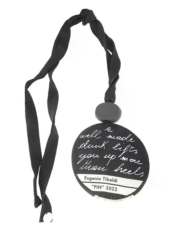 MARIA CALDERARA Pendant Necklace - Black