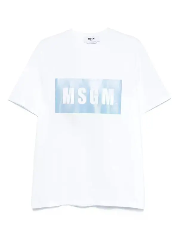 MSGM Logo-print T-shirt - White