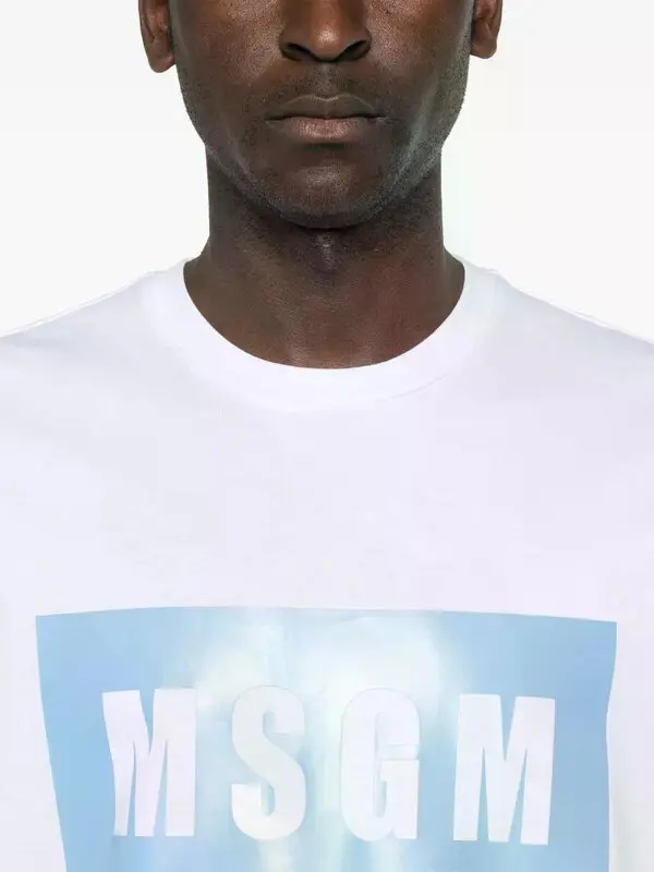 MSGM Logo-print T-shirt