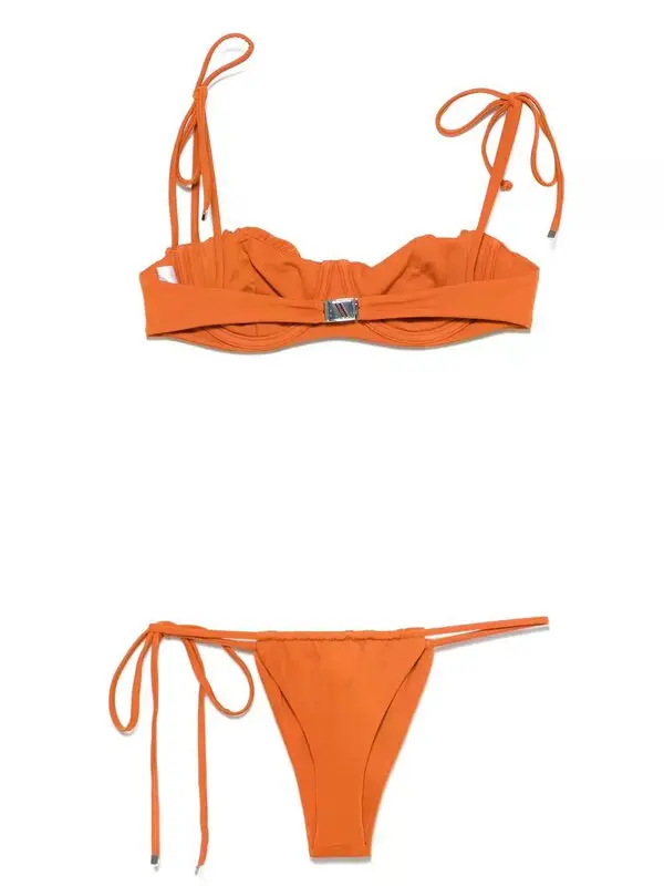 Attico Ruched-detailing Bikini
