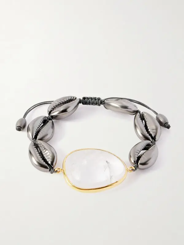 Tohum Design Concha Shell Bracelet - Gray