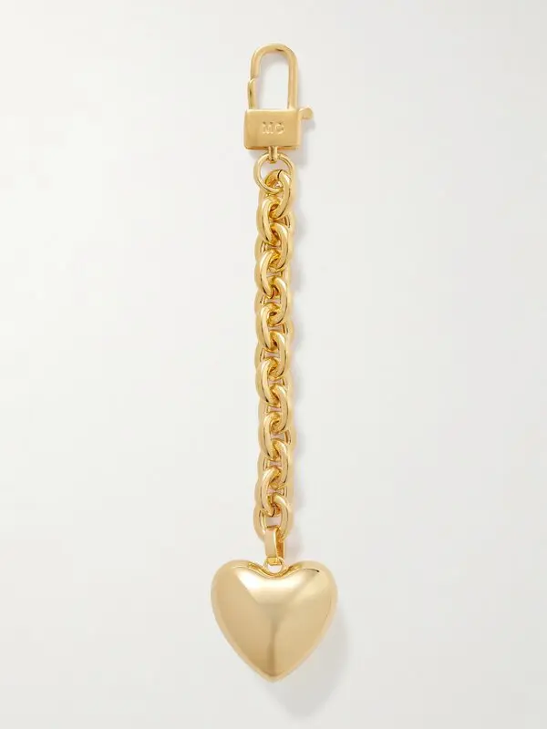 MARTHA CALVO Heart-shaped Bag Charm - Gold