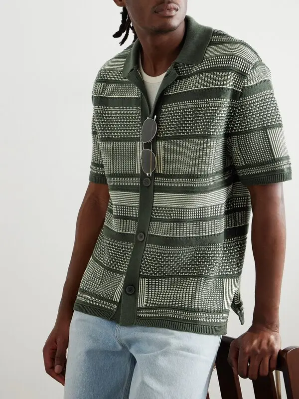 Mr P. Striped Organic Cotton Shirt