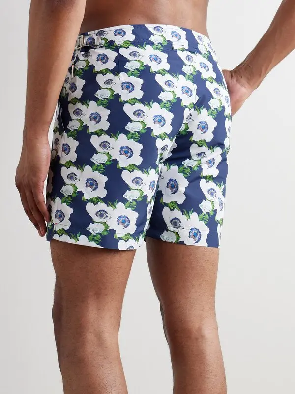 Orlebar Brown Bulldog Floral-print Swim Shorts - Blue