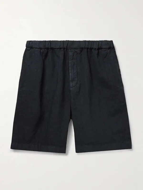 Boglioli Straight-leg Linen Shorts