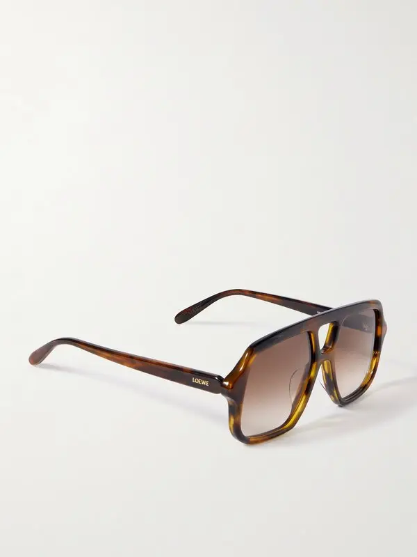 Loewe Slim Rectangular Acetate Sunglasses