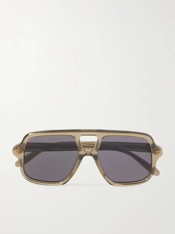 Loewe Aviator-style Acetate Sunglasses - Gray